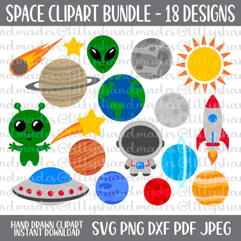 Rocket Ship Clipart - Etsy