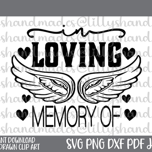 In Loving Memory Baby Svg - Etsy