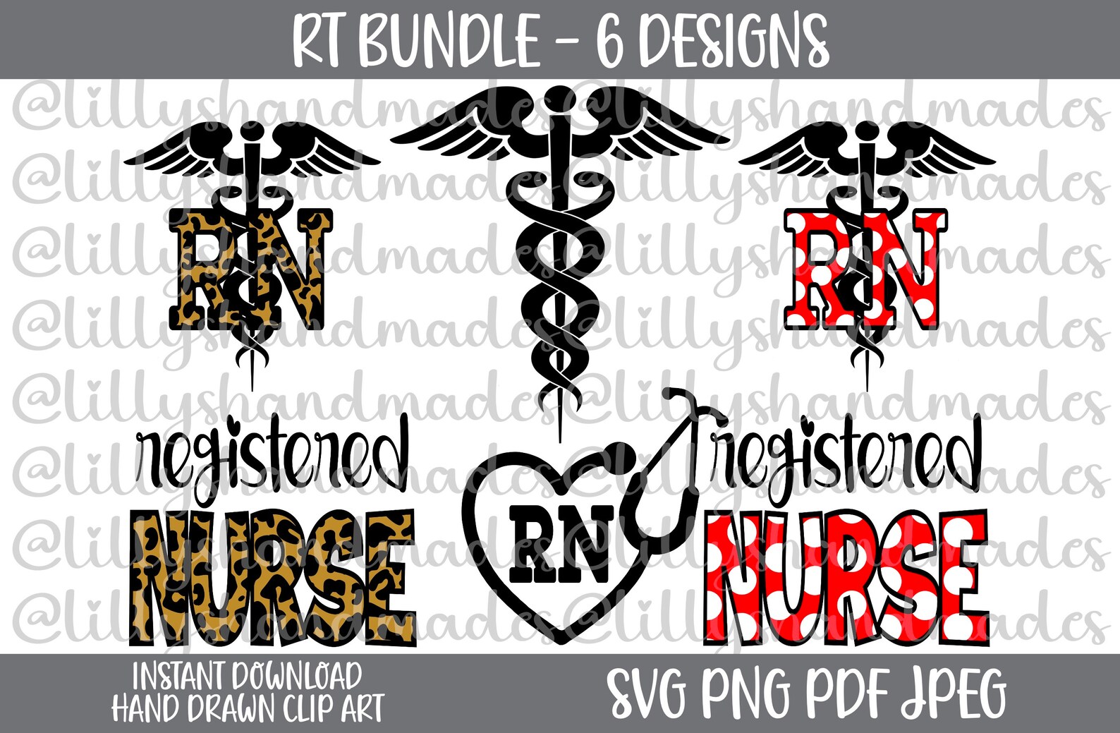 RN Svg Registered Nurse Svg Caduceus Svg Nurse Png Super - Etsy