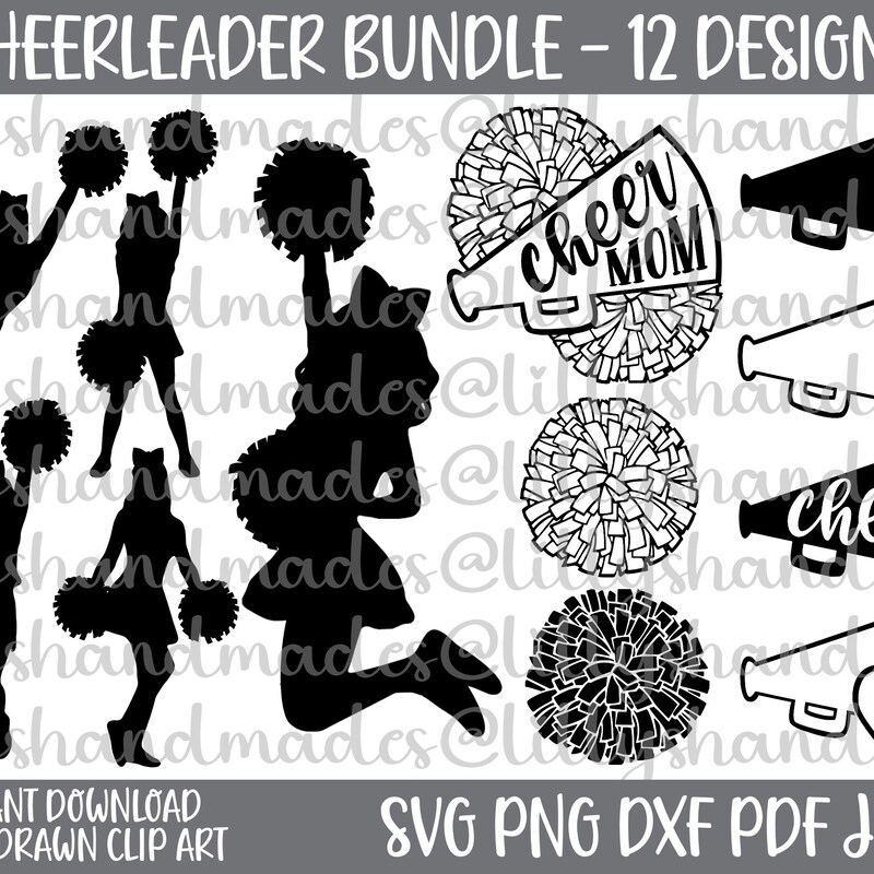 Cheerleader Svg - Etsy