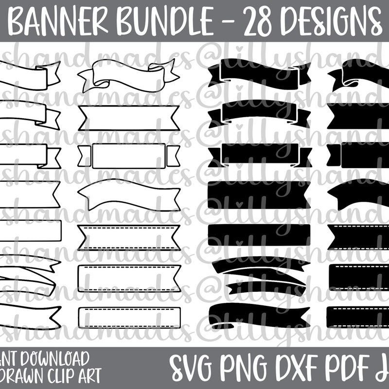 Banner Svg - Etsy