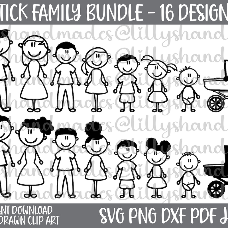 Family Figures Decals - Etsy
