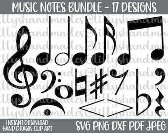 Music Note Instant Download SVG PNG Digital Download - Etsy