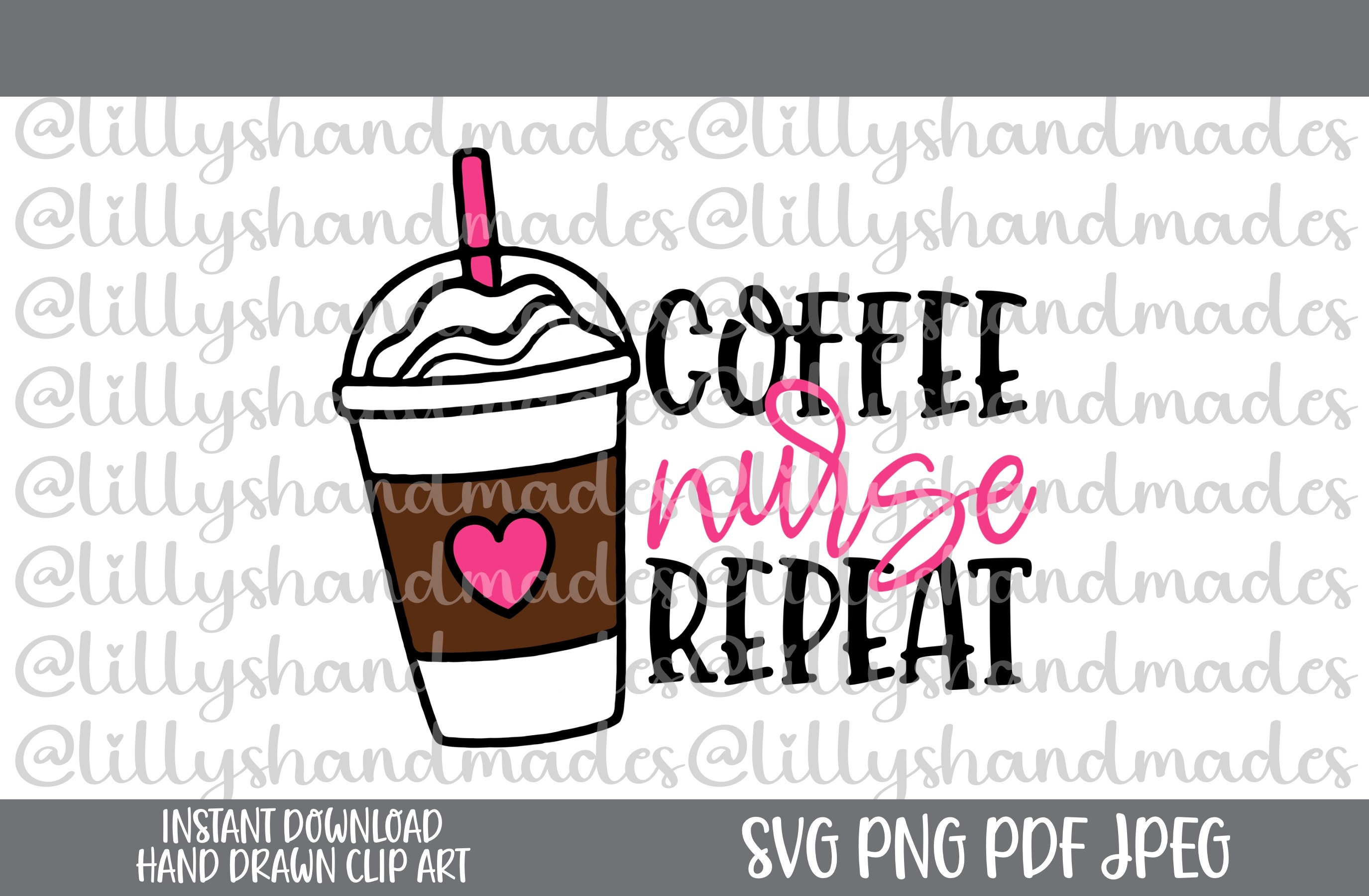 Nurse Coffee Svg Nurse Svg Files for Cricut CNA Svg Nurse - Etsy
