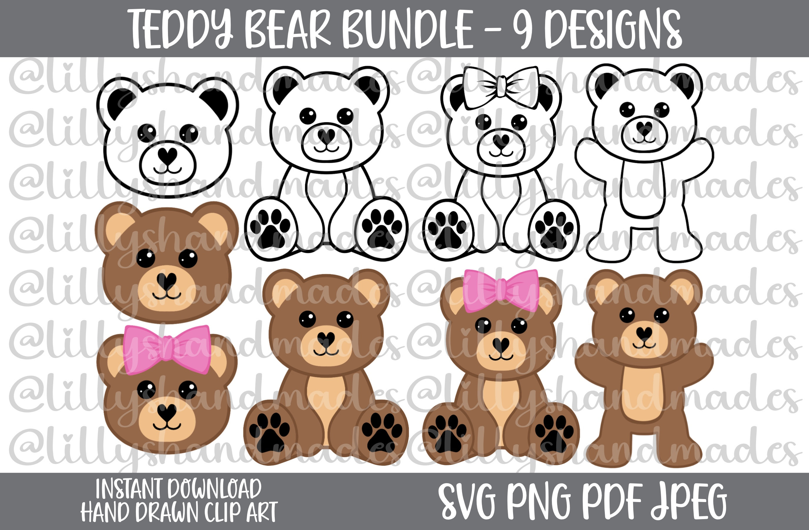 Teddy Bear Svg Teddy Bear Png Teddy Bear Clipart Baby Bear - Etsy Canada