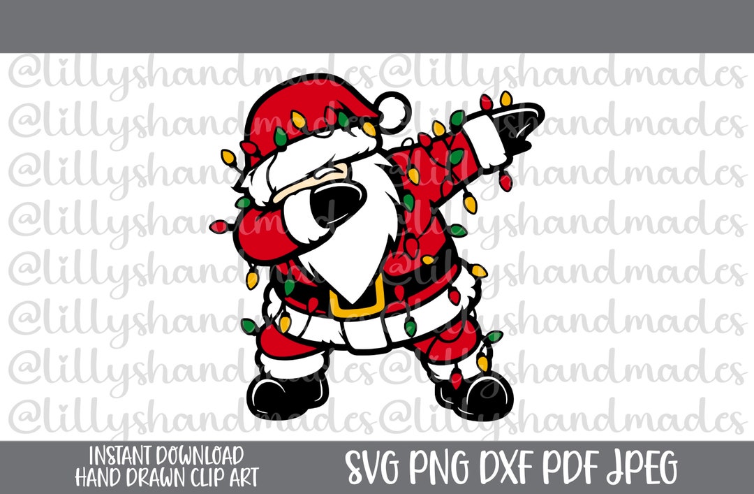 Dabbing Santa Svg, Dabbing Santa Png, Dabbing Santa Claus Svg, Dabbing ...