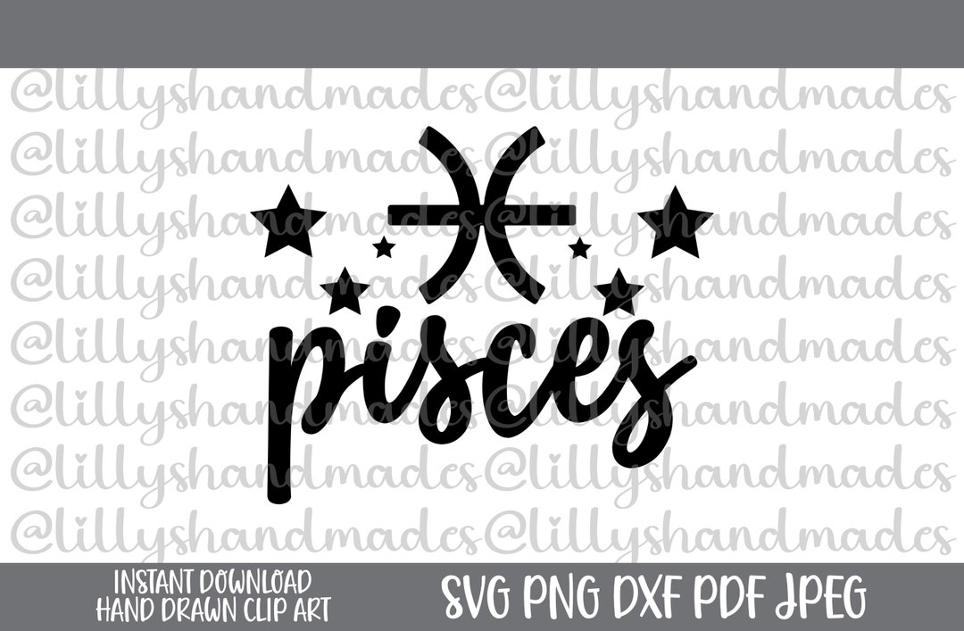 Pisces Svg, Pisces Png, Pisces Vector, Pisces Clipart, Pisces Symbol ...