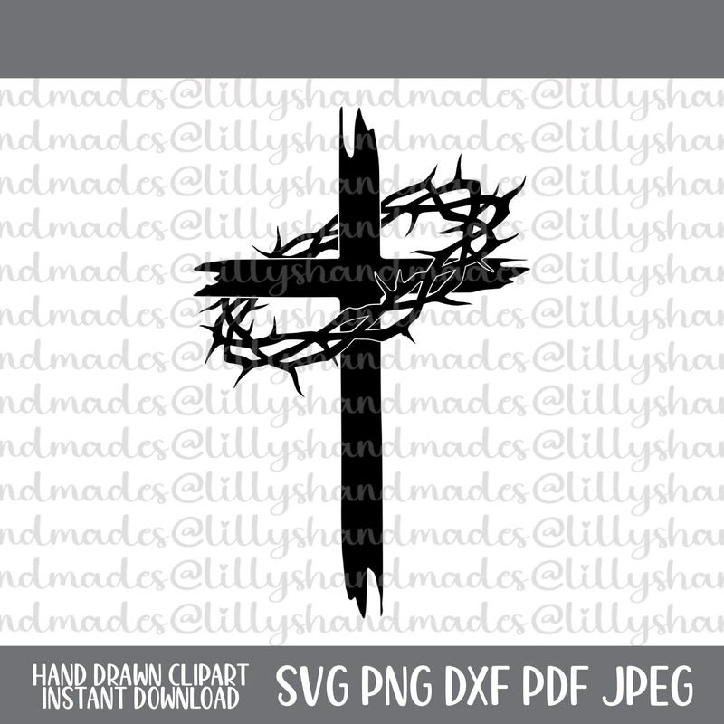 Cross and Crown Svg File - Etsy