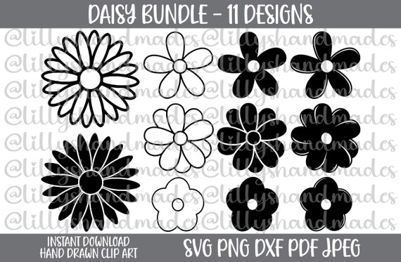 Daisy Svg Bundle Daisy Png Bundle Daisy Vector Bundle Daisy - Etsy