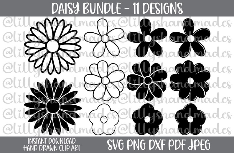 Daisy Svg Bundle Daisy Png Bundle Daisy Vector Bundle Daisy - Etsy