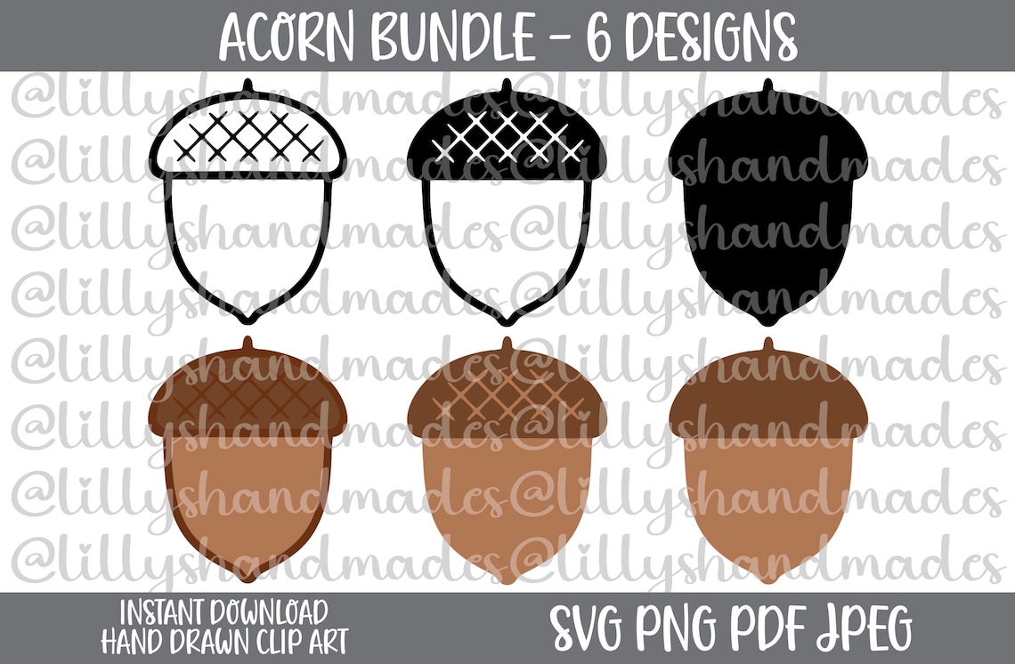 Acorn Svg Bundle Acorn Clipart Acorn Png Acorn Vector - Etsy Canada