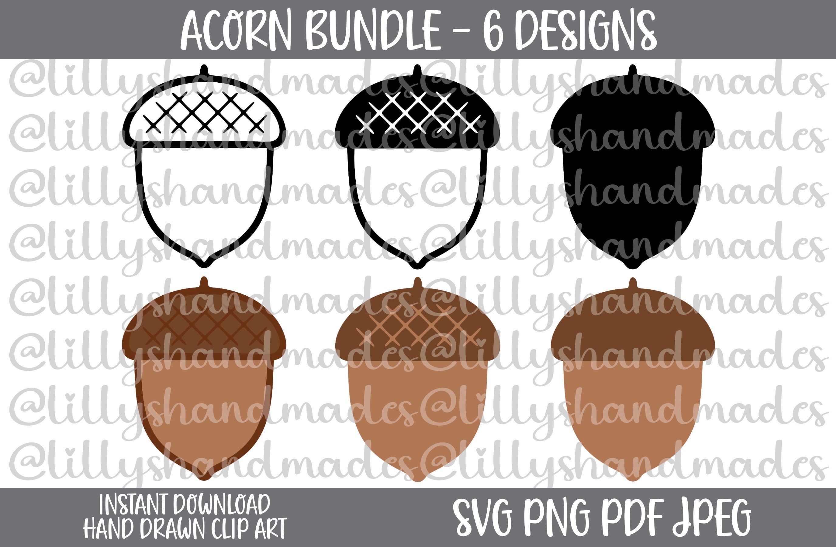 Acorn Svg Bundle Acorn Clipart Acorn Png Acorn Vector - Etsy Canada