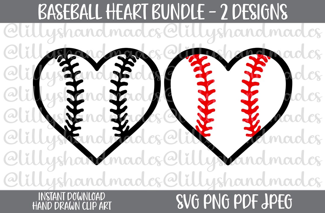 Baseball Heart Svg, Baseball Heart Png, Baseball Svg Baseball Mom Svg ...