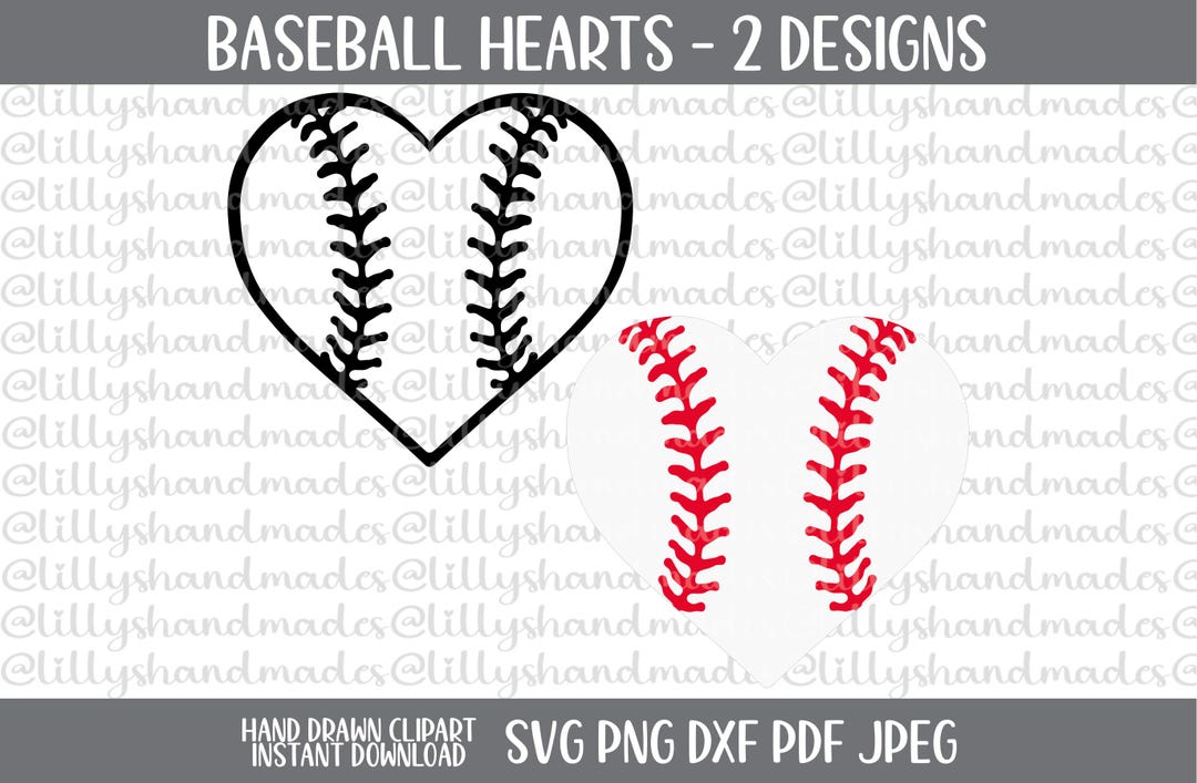 Baseball Heart Svg, Baseball Heart Png, Baseball Svg Baseball Mom Svg ...
