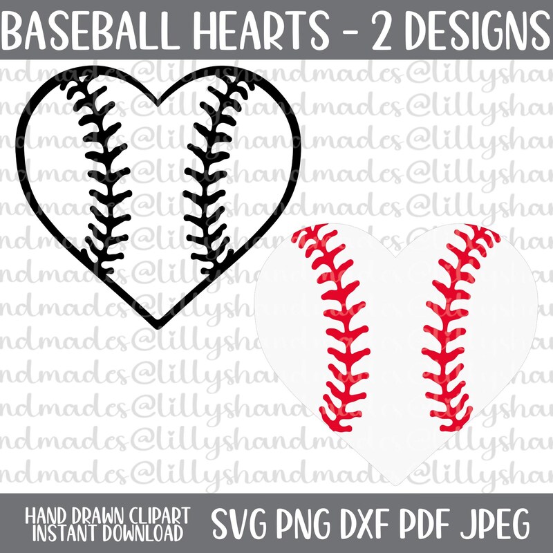 Baseball Heart - Etsy