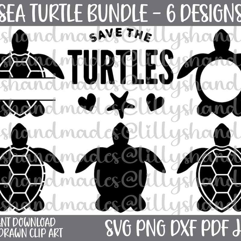 Turtle Svg - Etsy