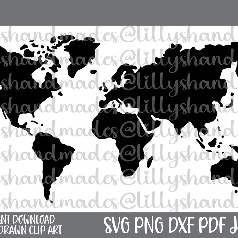World Map Stencil - Etsy
