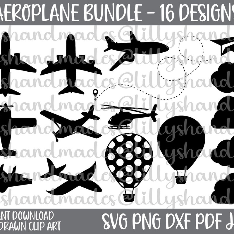 Airplane Svg - Etsy