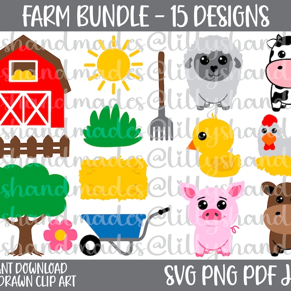 Farm Svg - Etsy