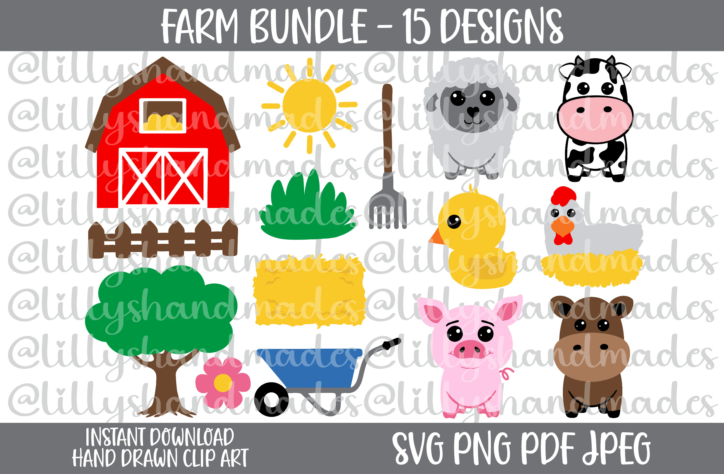 Farm Svg Bundle Barn Svg Farm Png Farm Clipart Baby Cow - Etsy Australia