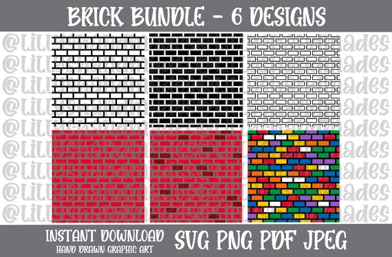 Brick Svg Brick Wall Svg Brick Png Brick Vector Brick | Etsy