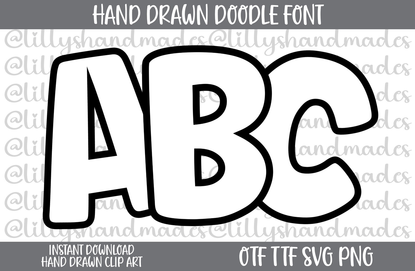 Font Svg Alphabet Svg Outline Font Svg Doodle Font Svg - Etsy