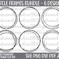 CIRCLE Frame SVG | CIRCLES Monogram Svg | Circle Frames Svg | Circle ...