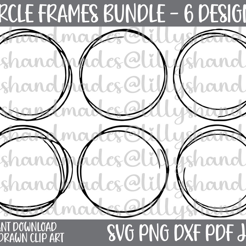 Circle Frame Svg - Etsy