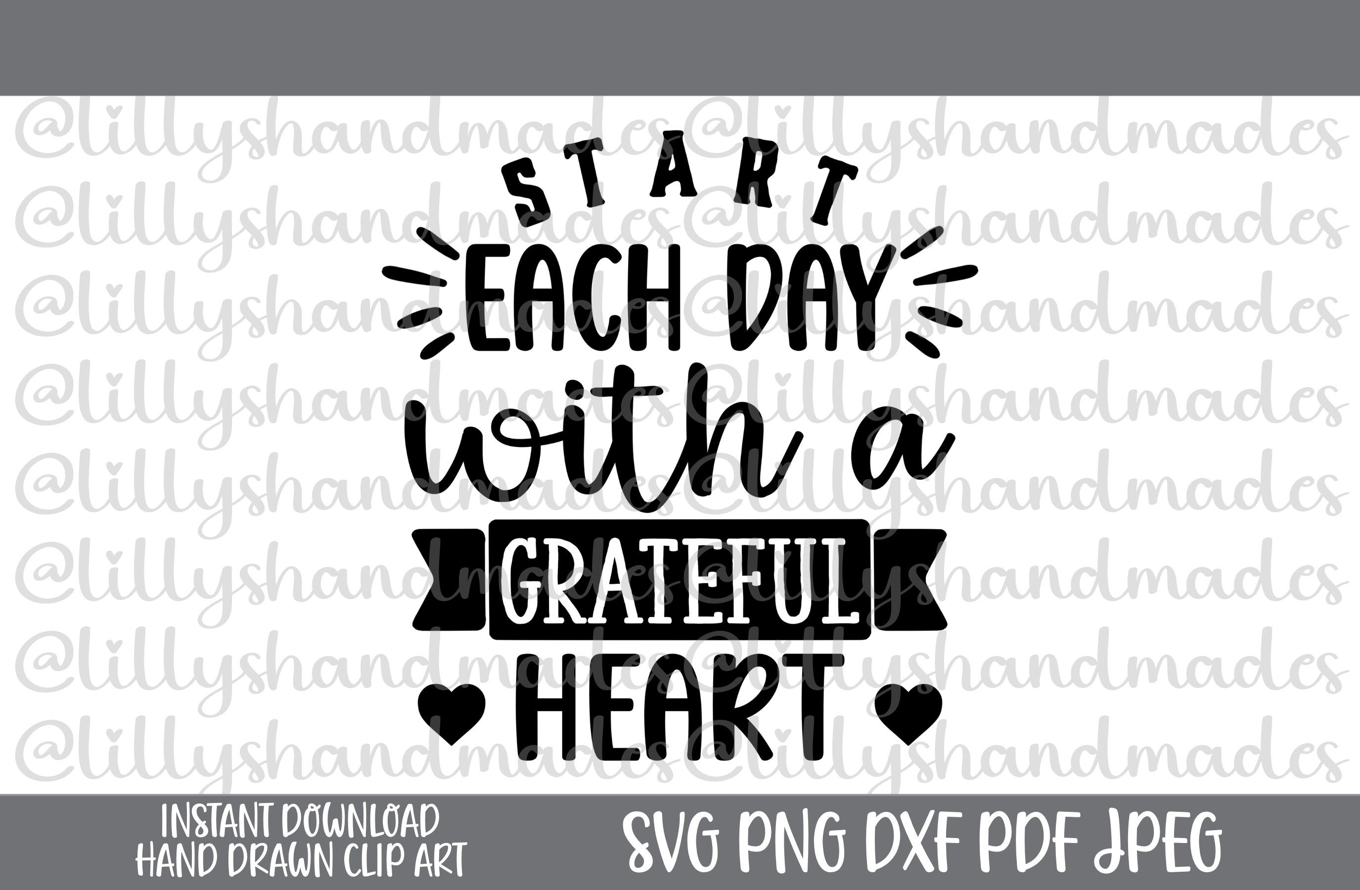 Thankful Heart Clipart