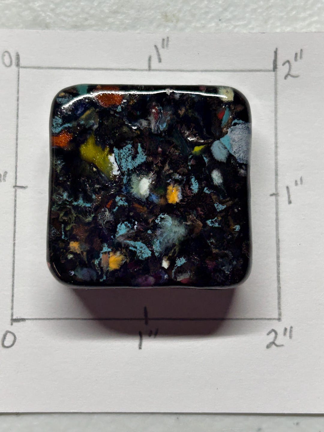 Square Ceramic Smoking Smoke Stone Hand Rolled Cigarette Holder Black ...
