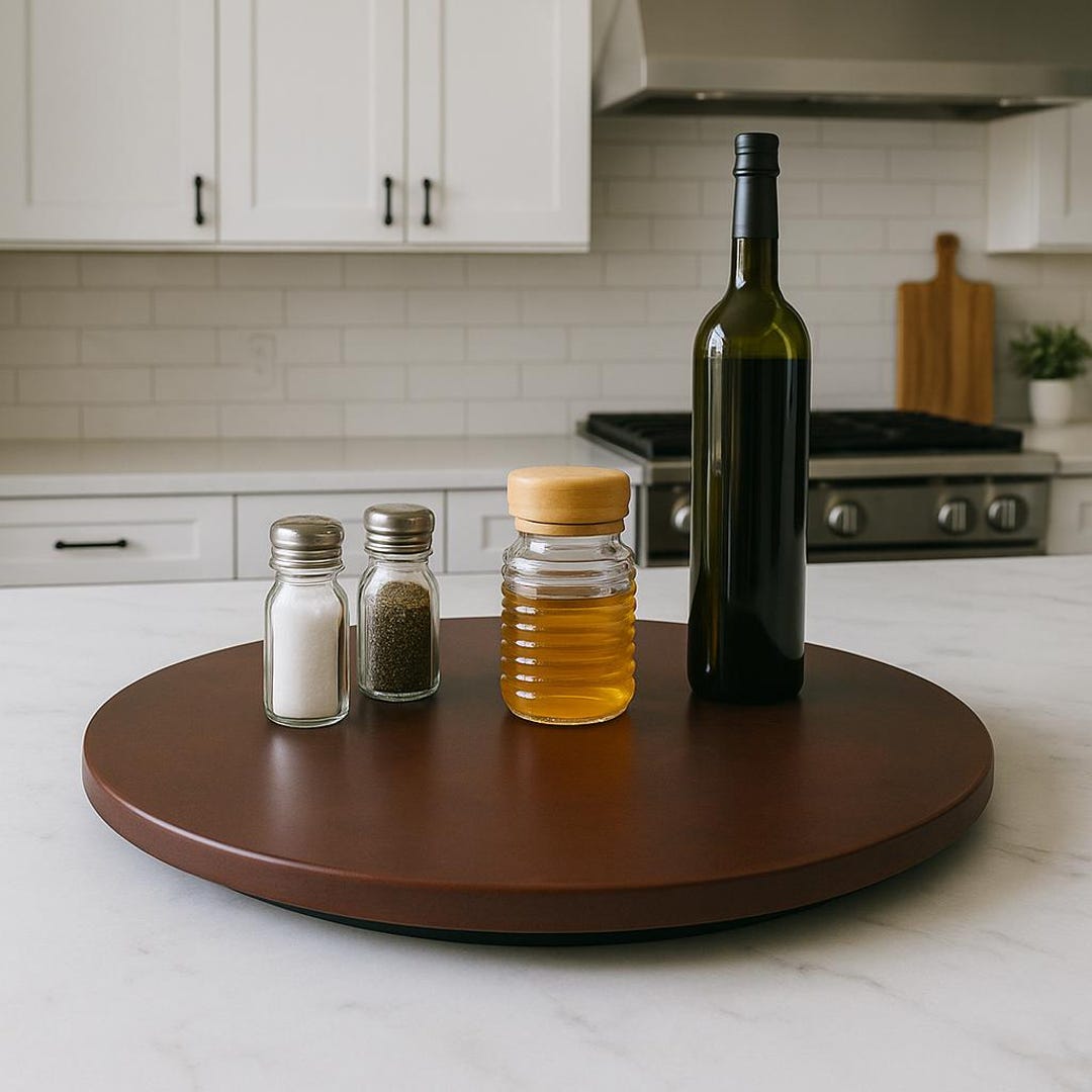 Copper Lazy Susan Bacteriostatic Surface Artisan Made | Cafe - Etsy