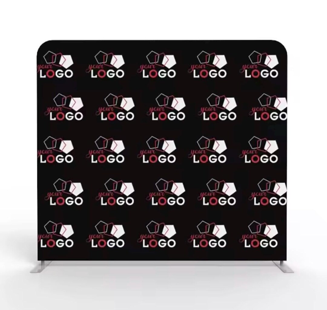 Step and Repeat Logo Double Sided Pillowcase Fabric Cover for Wedding ...