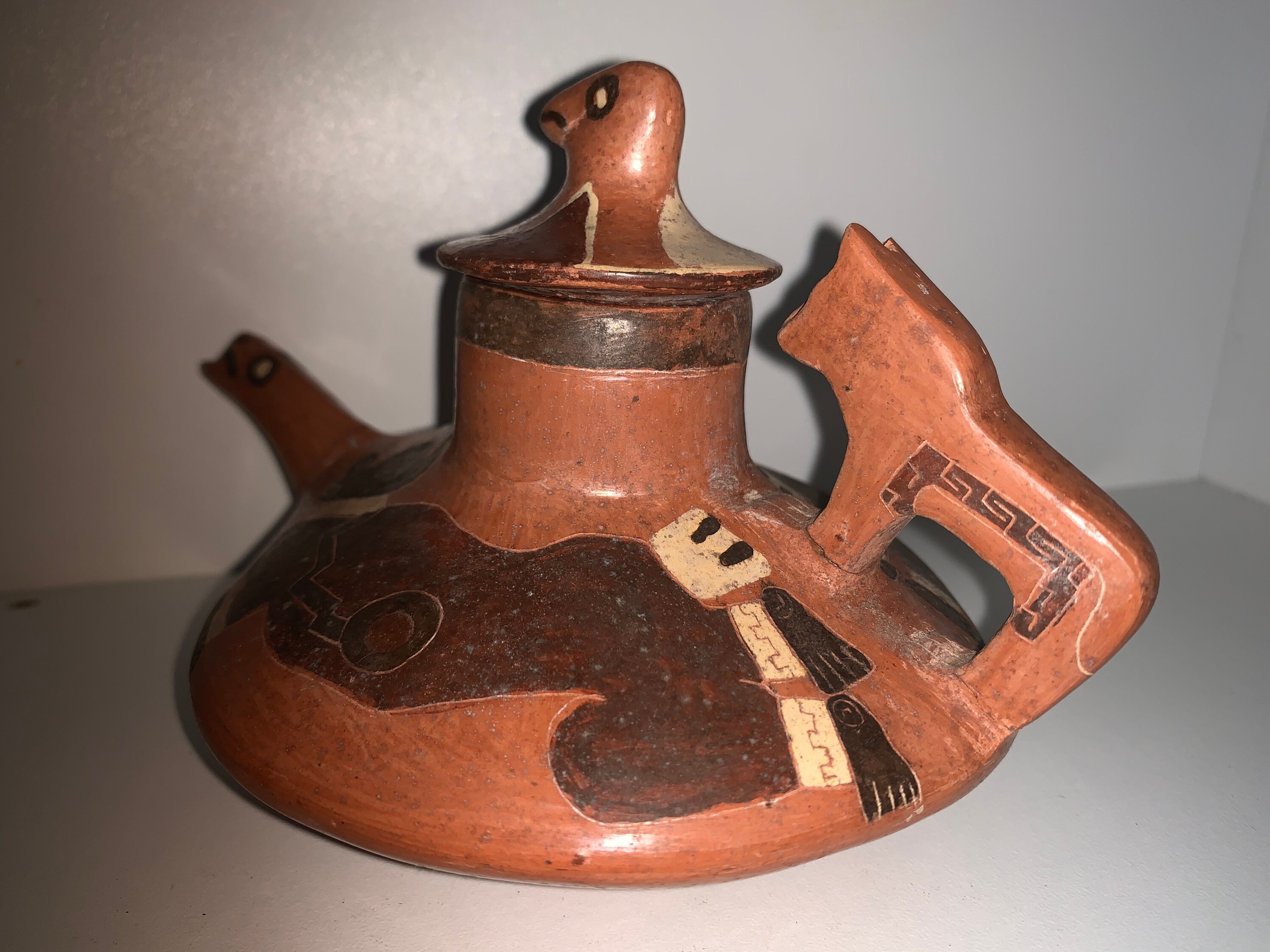 Wari Colima Dog and Bird Effigy Tea Pot Antique Peruvian | Etsy