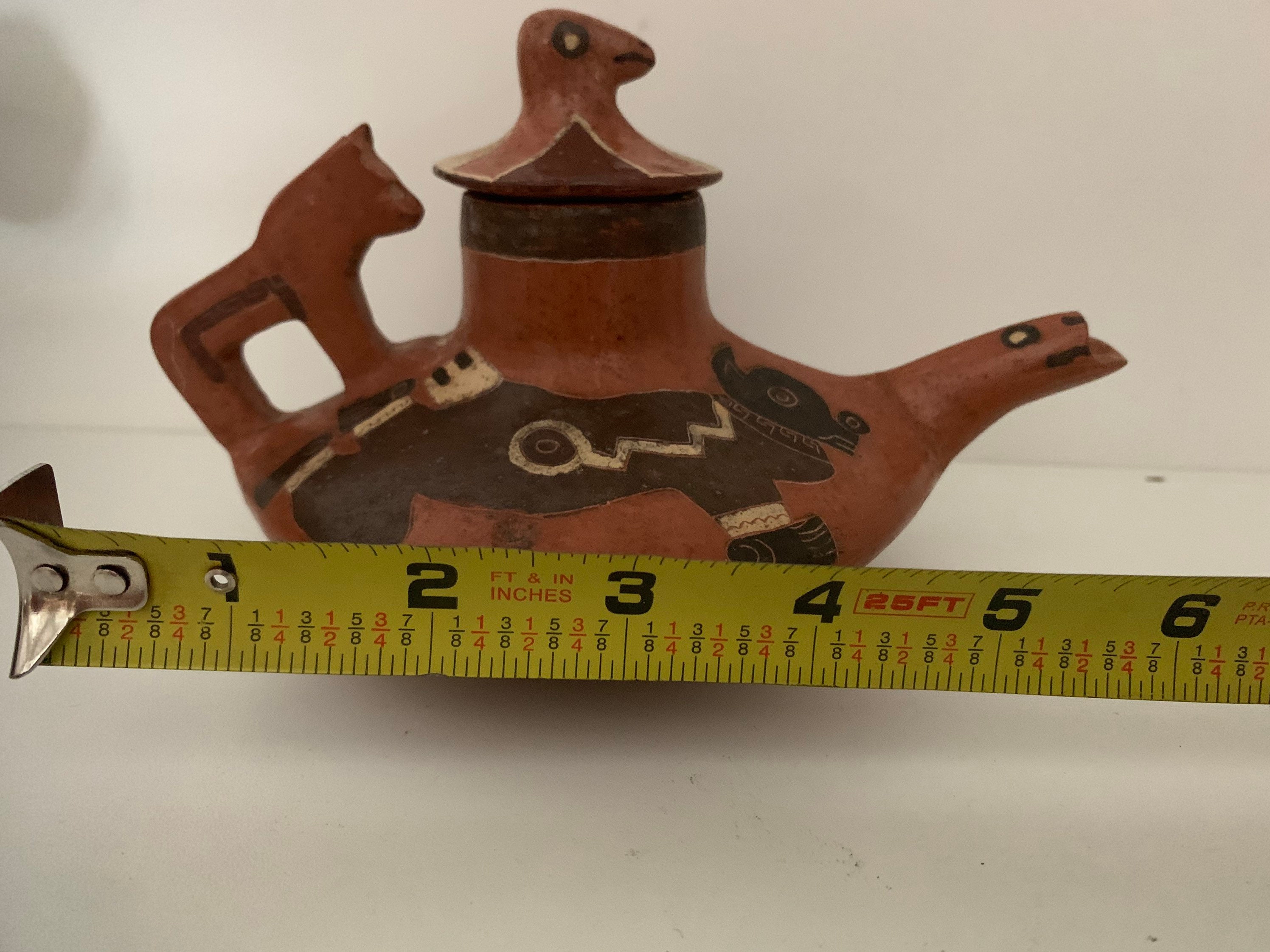 Wari Colima Dog and Bird Effigy Tea Pot Antique Peruvian | Etsy