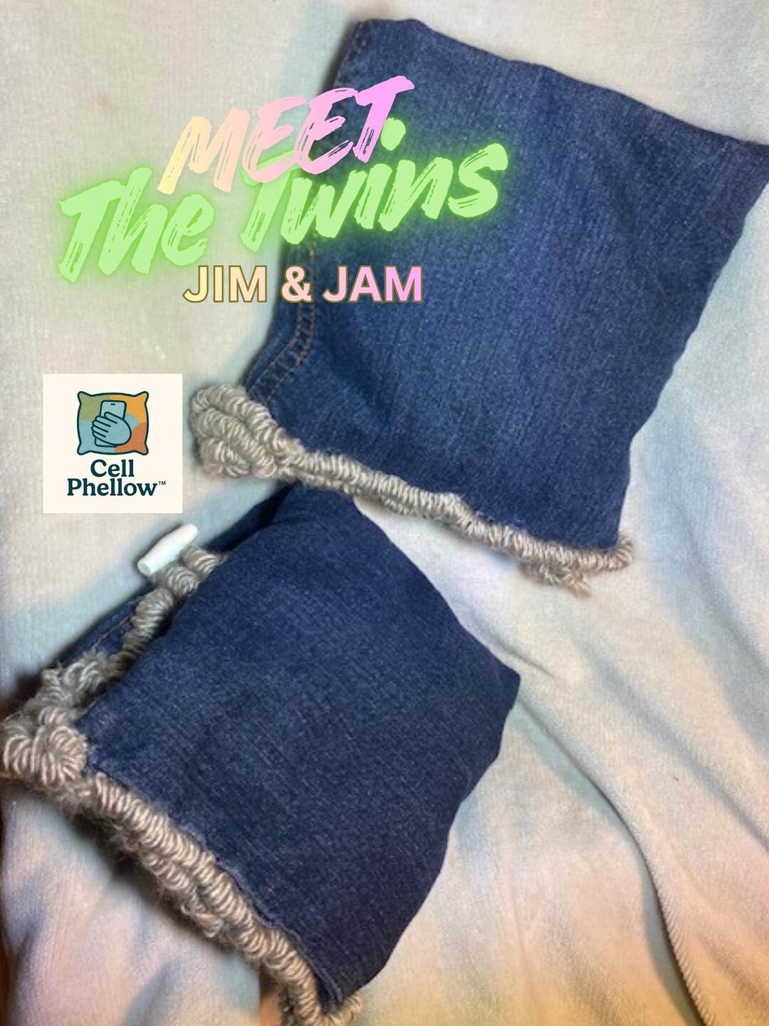 Meet TWINS Jim &jam -cellphellow / Carrier/ Pillow / Stress Releaser - Etsy
