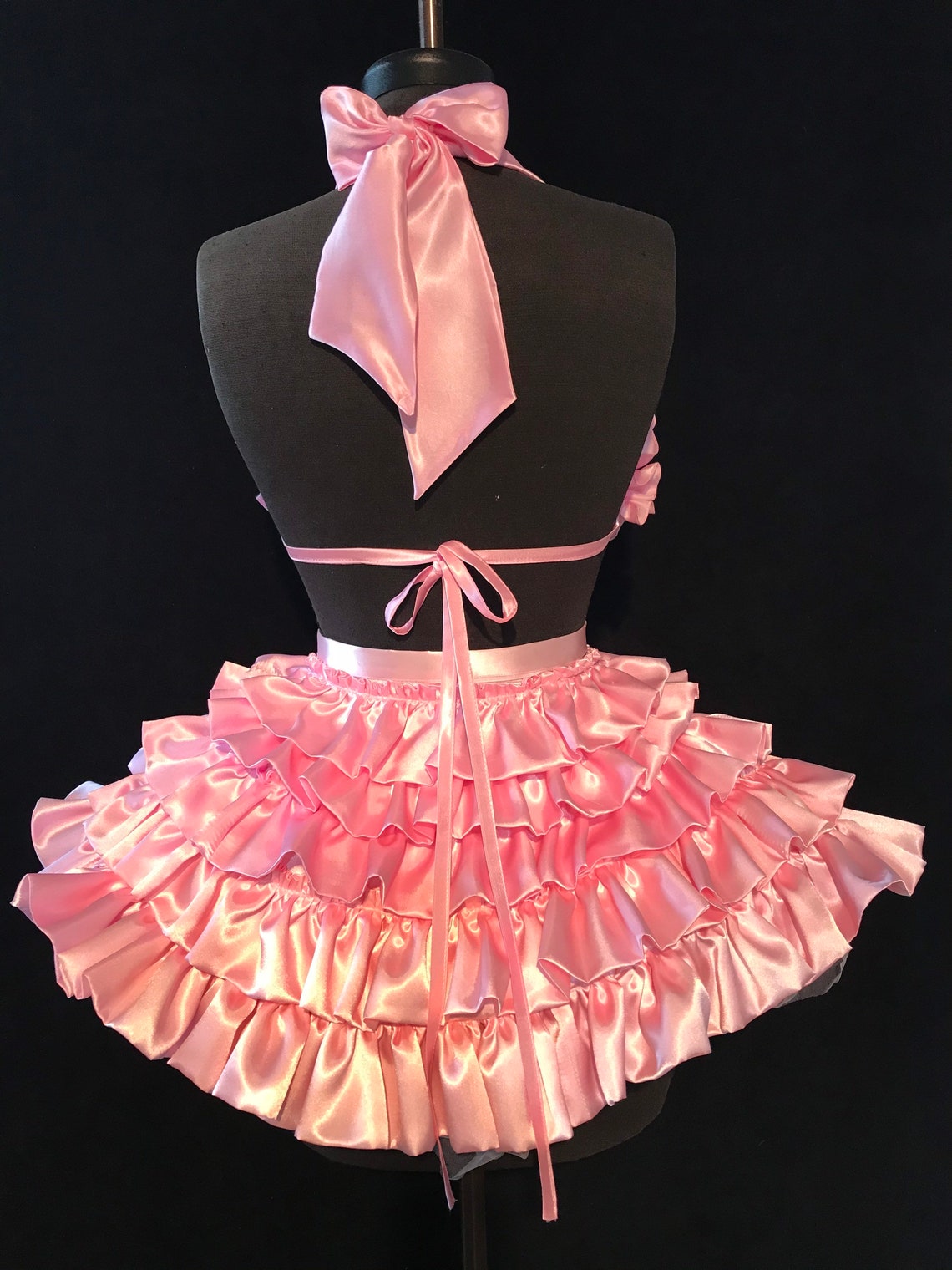 SISSY SATIN NEGLIGEE Ensemble by the Luxury Brand Yes Mistress - Etsy