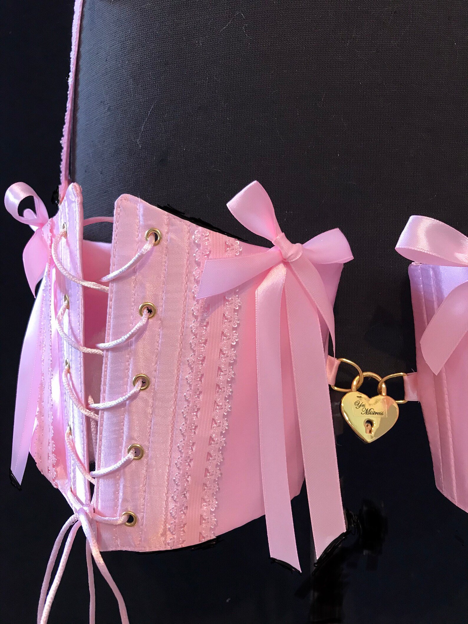SISSY SATIN THIGH Bands by the Luxury Brand Yes Mistress - Etsy