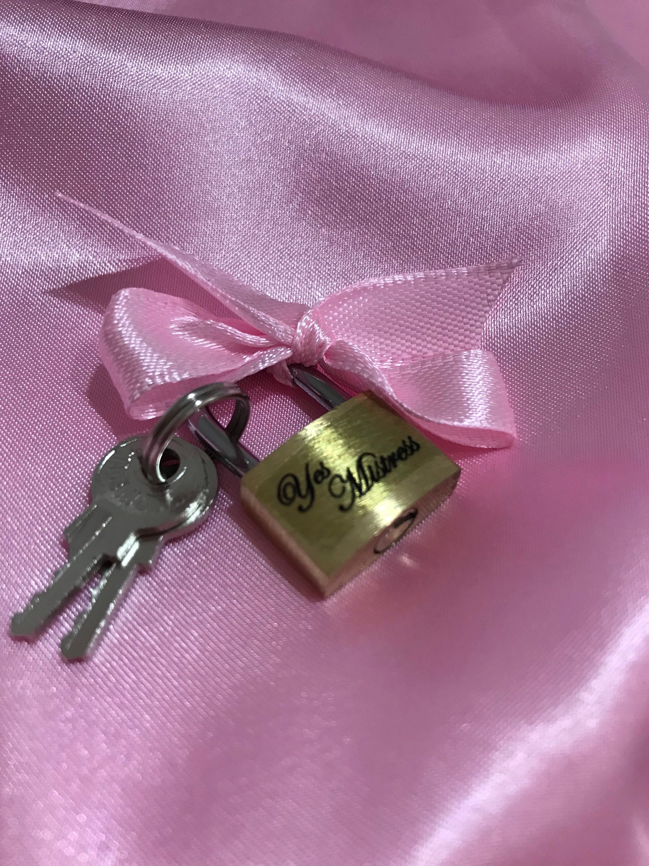 Sissy Satin Locking Collar Etsy