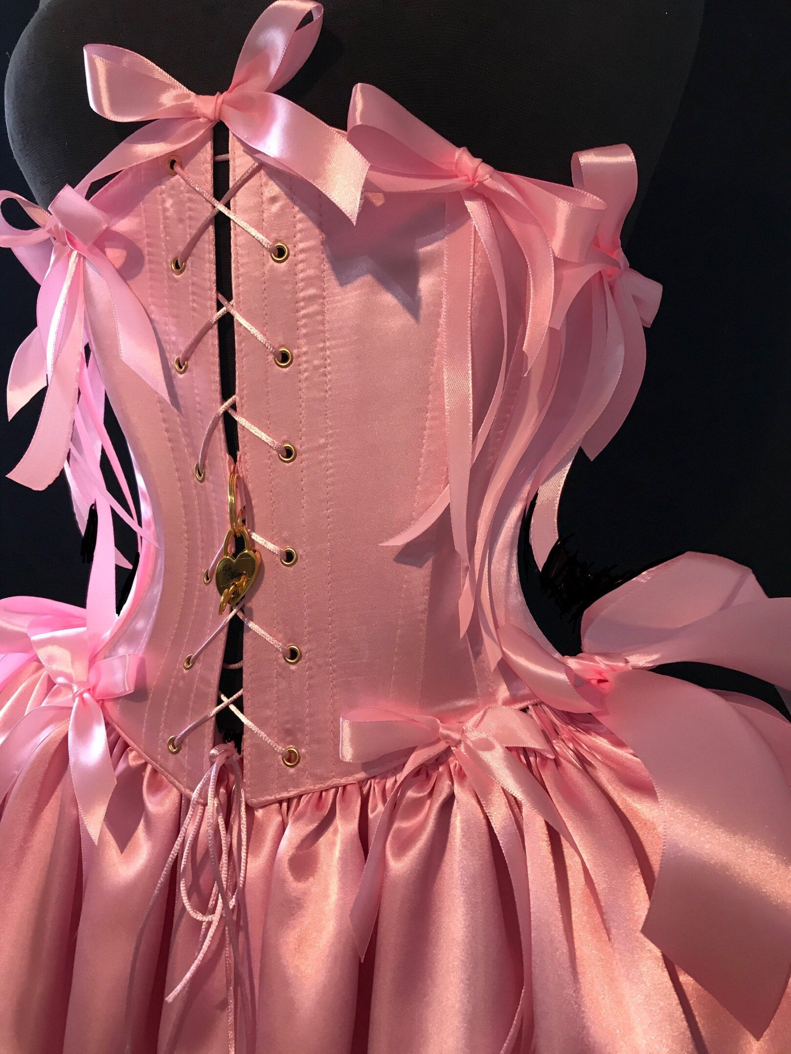 Sissy Satin Corset Etsy