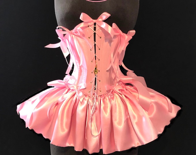Sissy Satin Corset Etsy