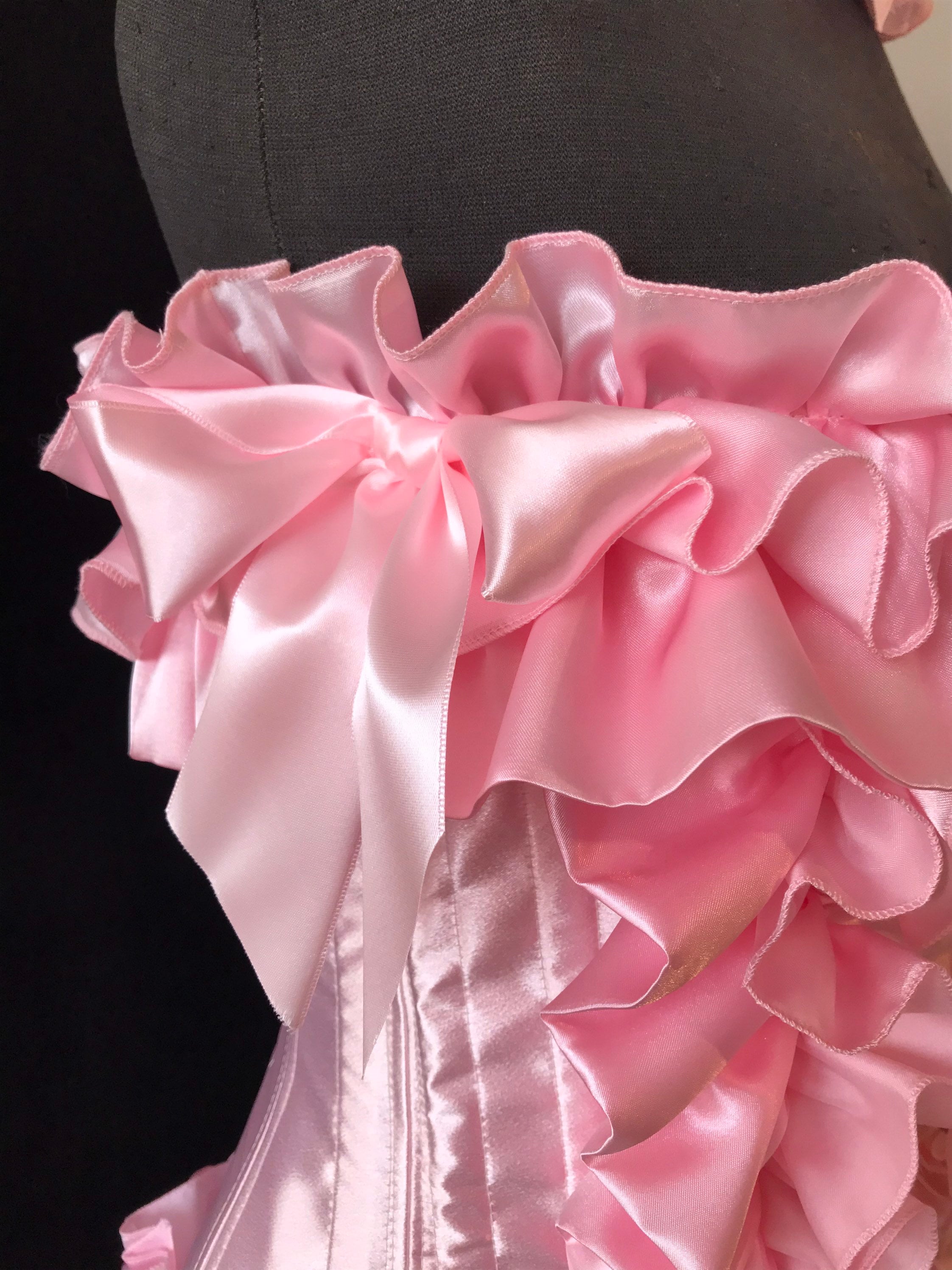 Sissy Satin Lockable Corset For An Hourglass Feminine Figure A Rare