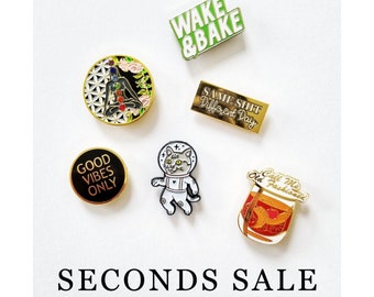 Seconds / B-grade Pins Sale Discounted Enamel Pins 50% off Sale - Etsy