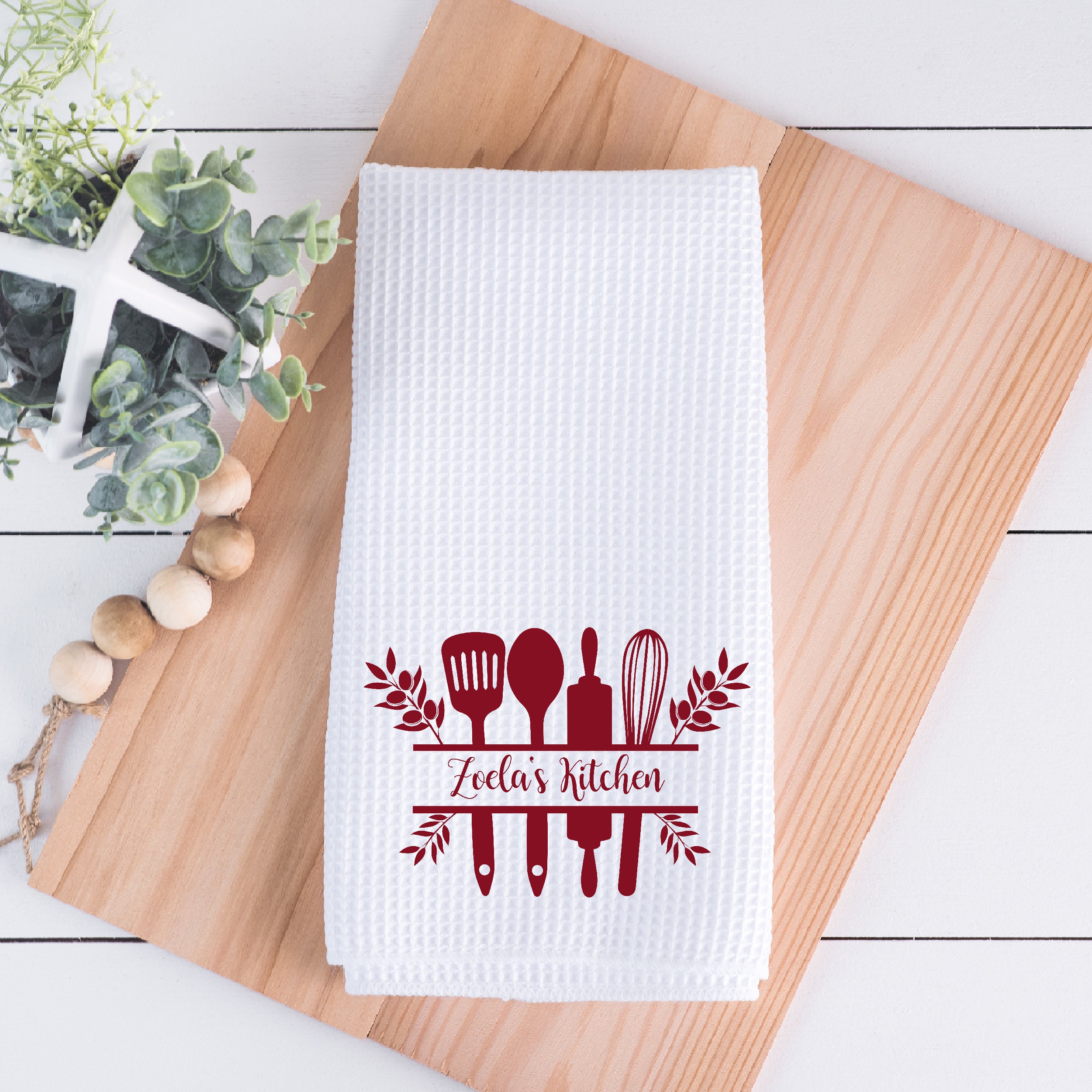 Personalized Kitchen Towel Name and Kitchen Microfiber Towel - Etsy