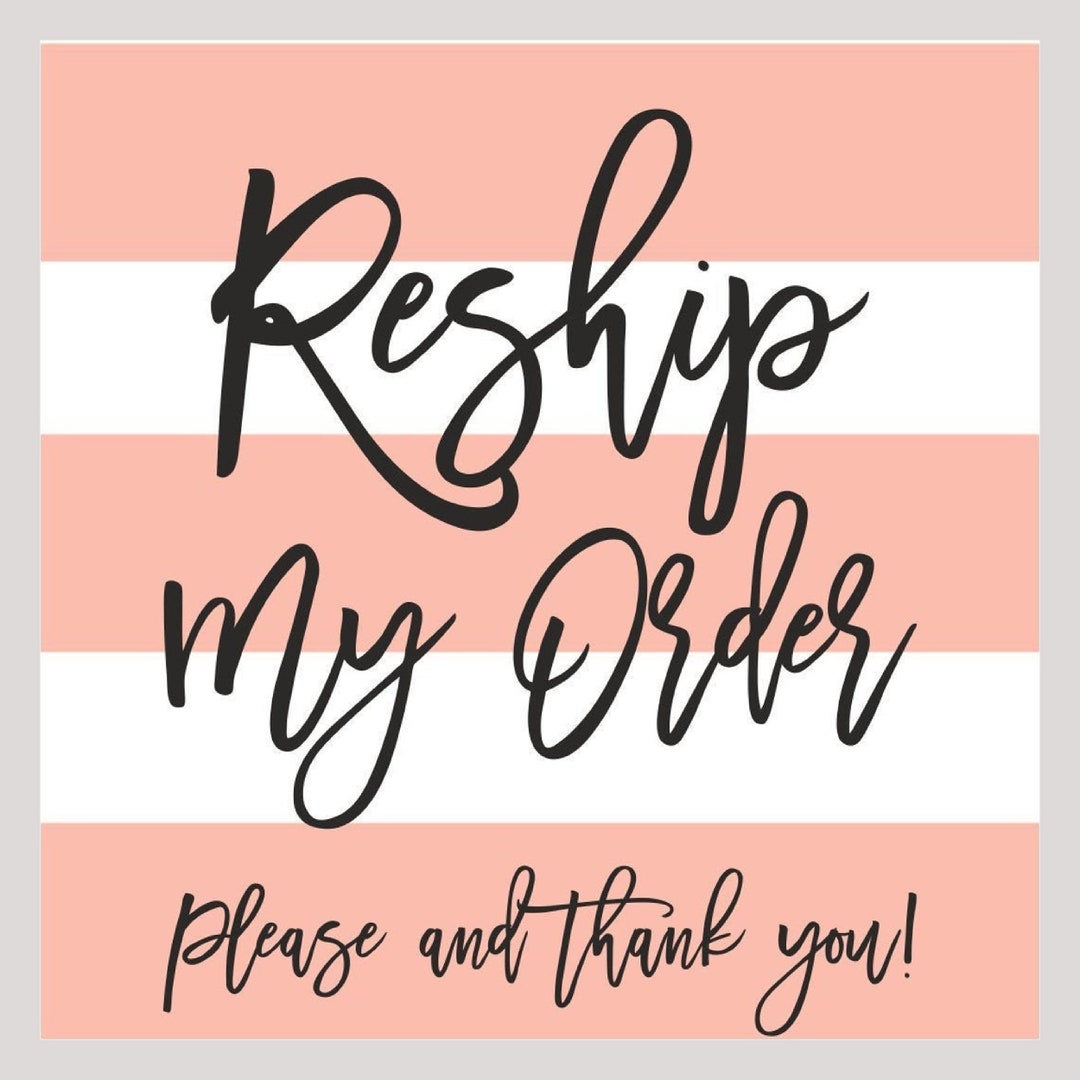 Reshipping Fee and Etsy Listing Fee, Shipping Will Be Calculated in ...