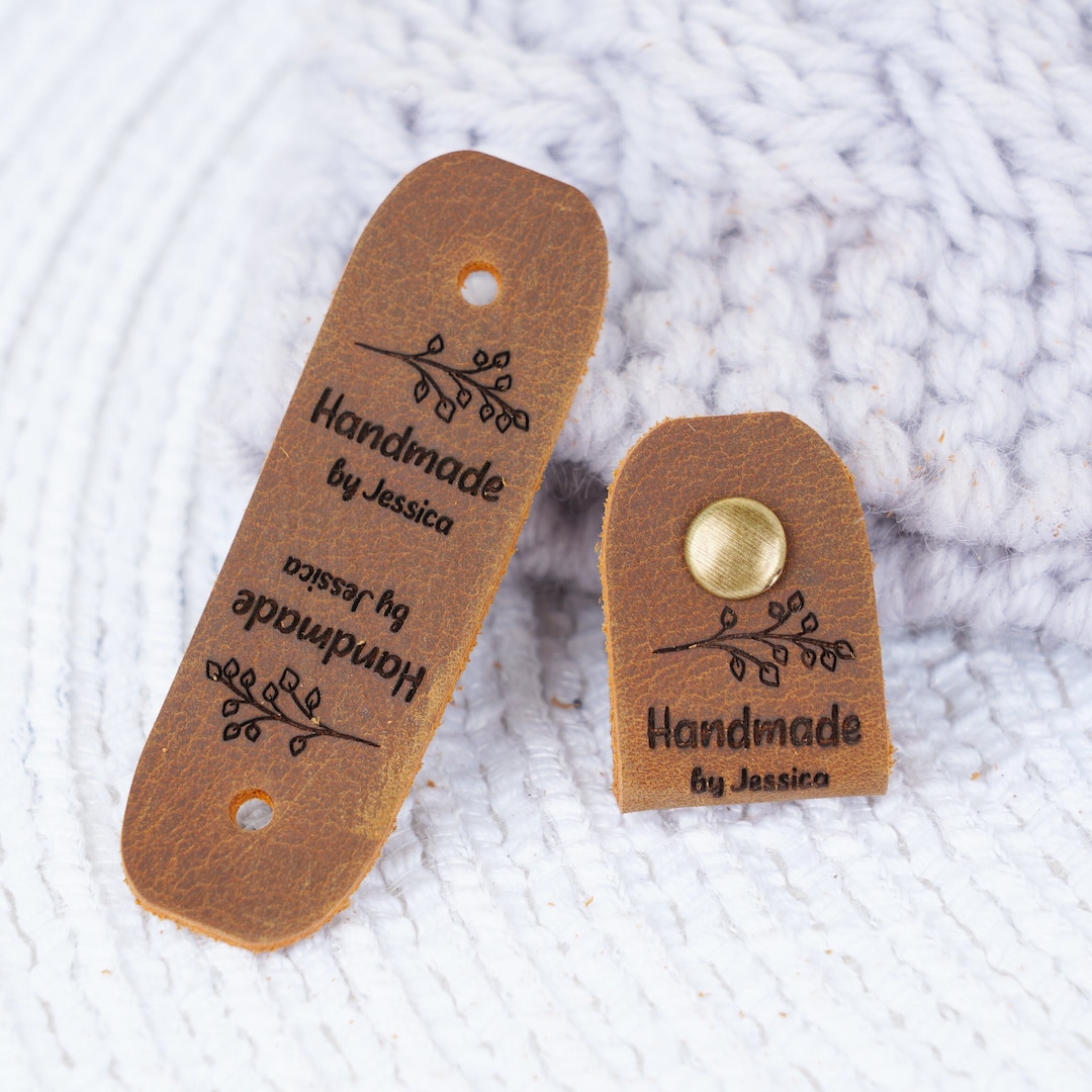 Custom Leather Label,personalized Label for Knitting,handmade Label ...