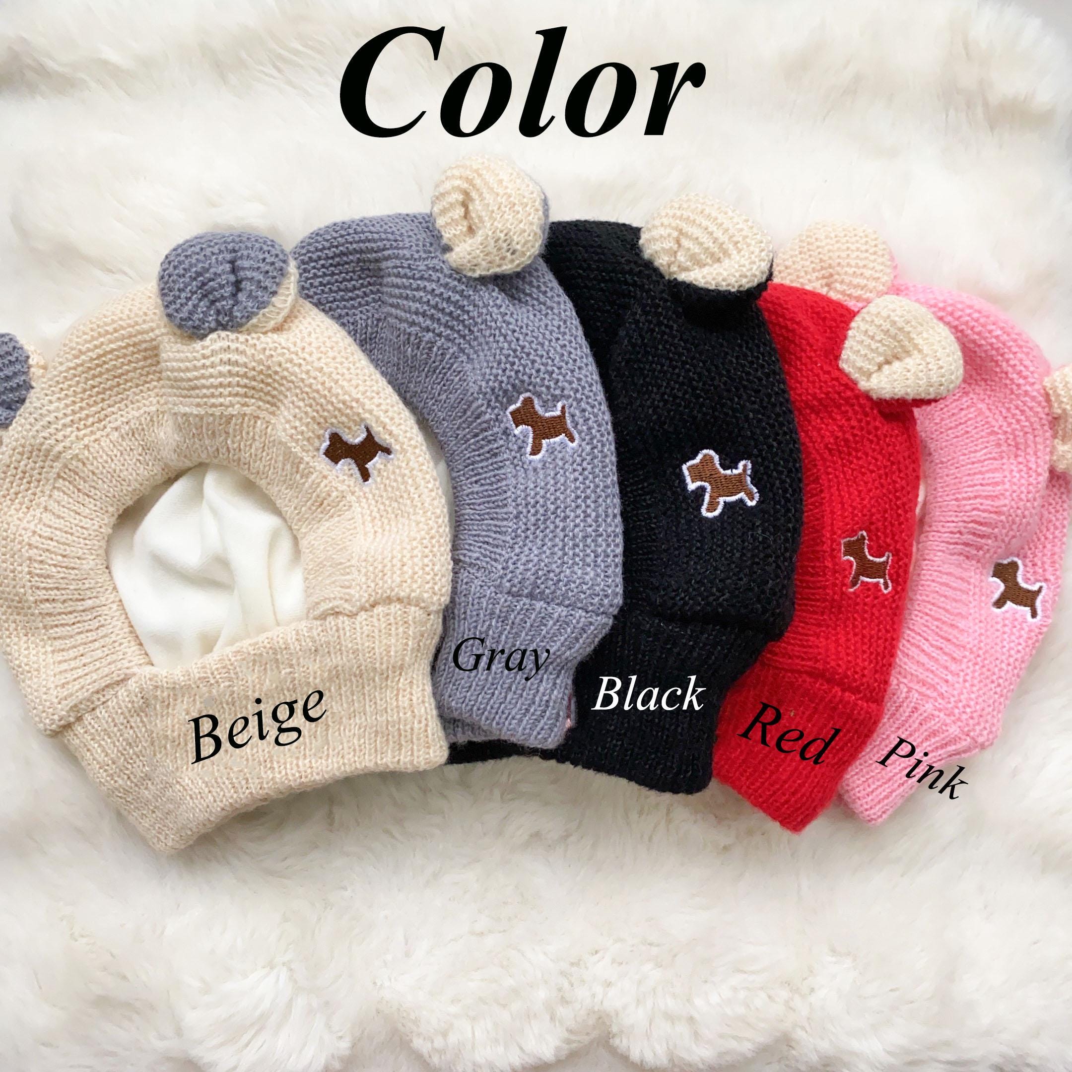 Personalized Embroidered Dog Beanie With Name, Cutsom Knitted Pet Hats ...