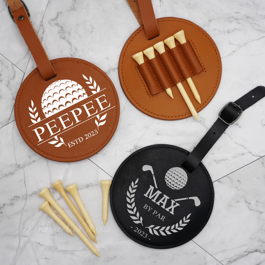 Custom Golf Gift Set,custom Tee Holder With Bag Tag,personalized Golf ...