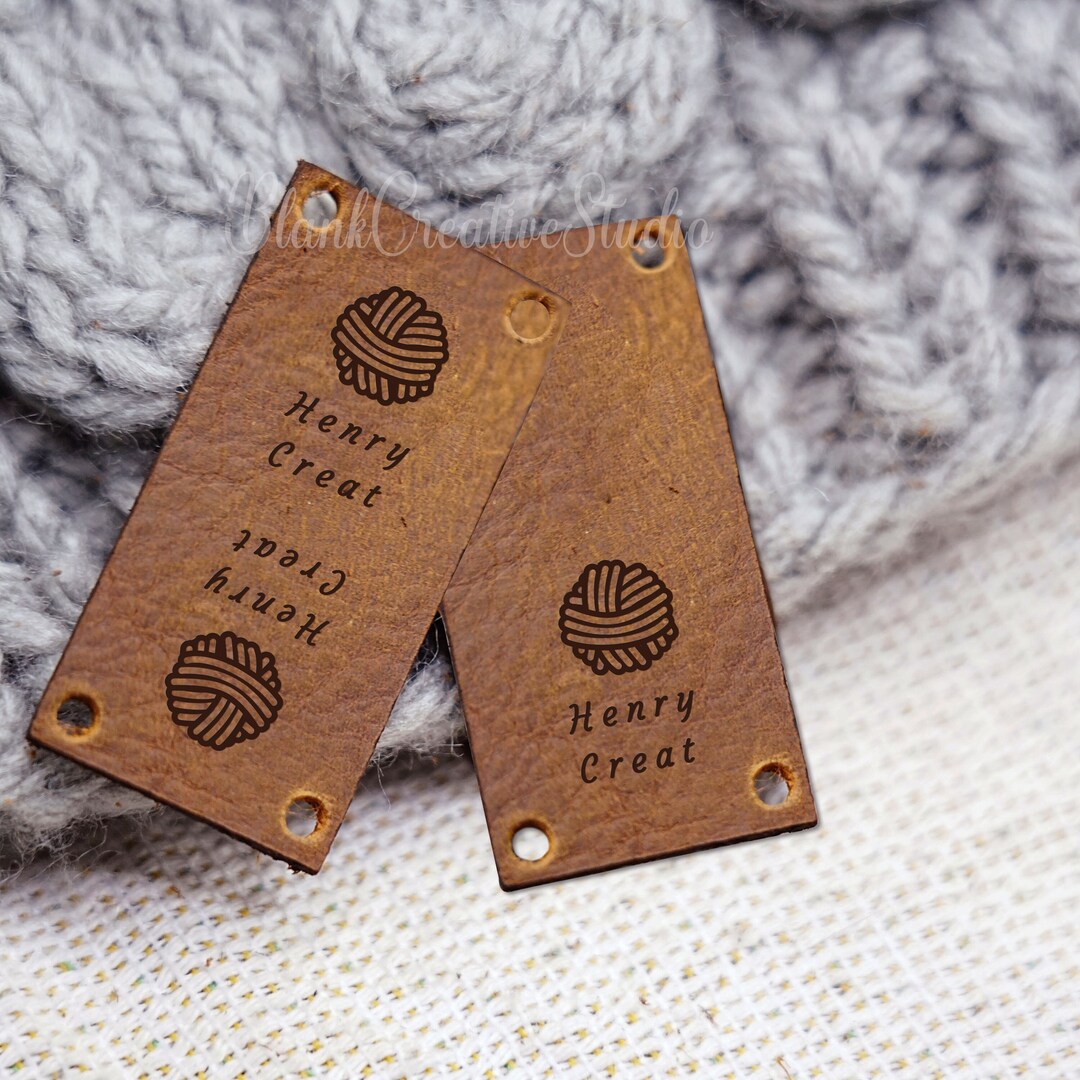 Custom Crochet Labels,real Leather Labels - Etsy