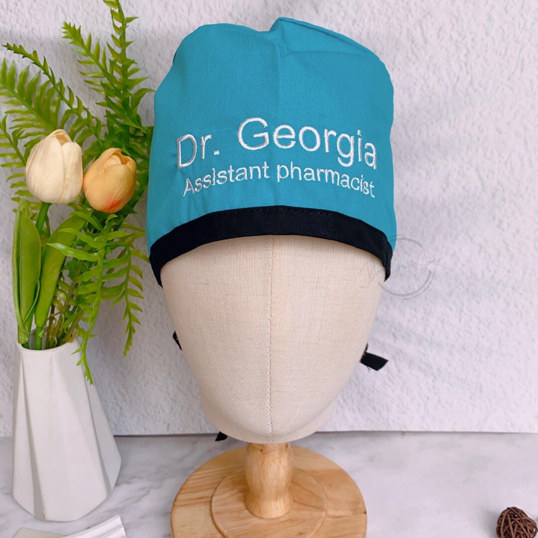 Personalized Scrub Cap With Your Name, Custom Unisex Scrub Caps ...