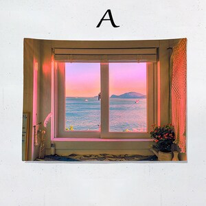 Cloud Window Tapestry/landscape Tapestry/wall Hanging/ - Etsy